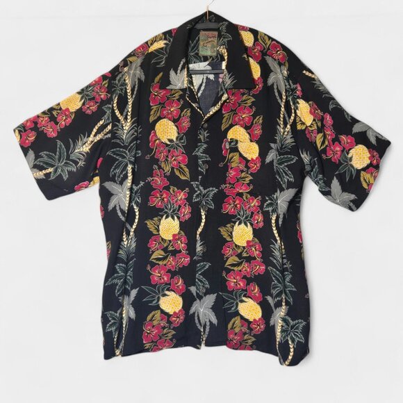 Pineapple Connection | Shirts | Pineapple Connection Mens Hawaiian Button Down Shirt L Tropical ...